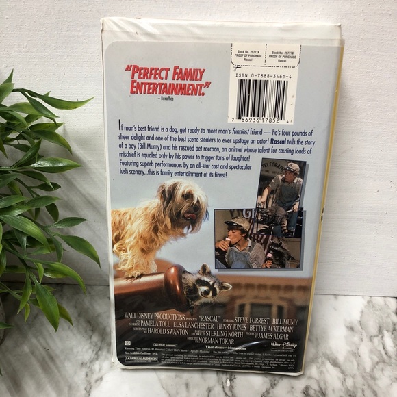 Walt Disney | Other | Walt Disneys Rascal Vhs Home Movie Tape | Poshmark